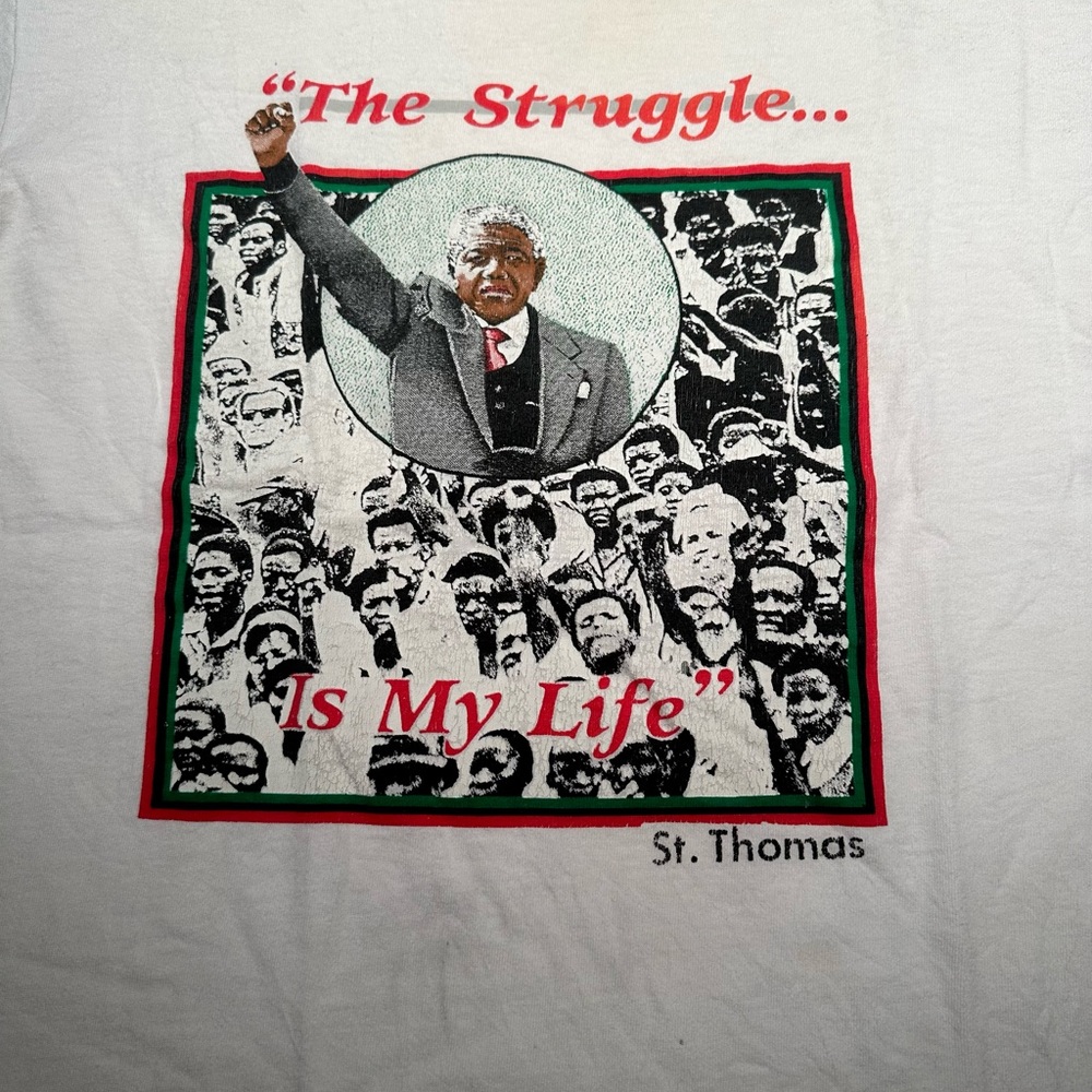 Men’s Vintage 80/90s Nelson Mandela The Struggle Is M… - Gem